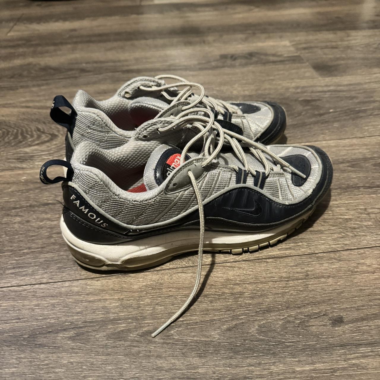 Supreme Airmax 98 ‘Obsidian’ size 9.5 no box - Depop