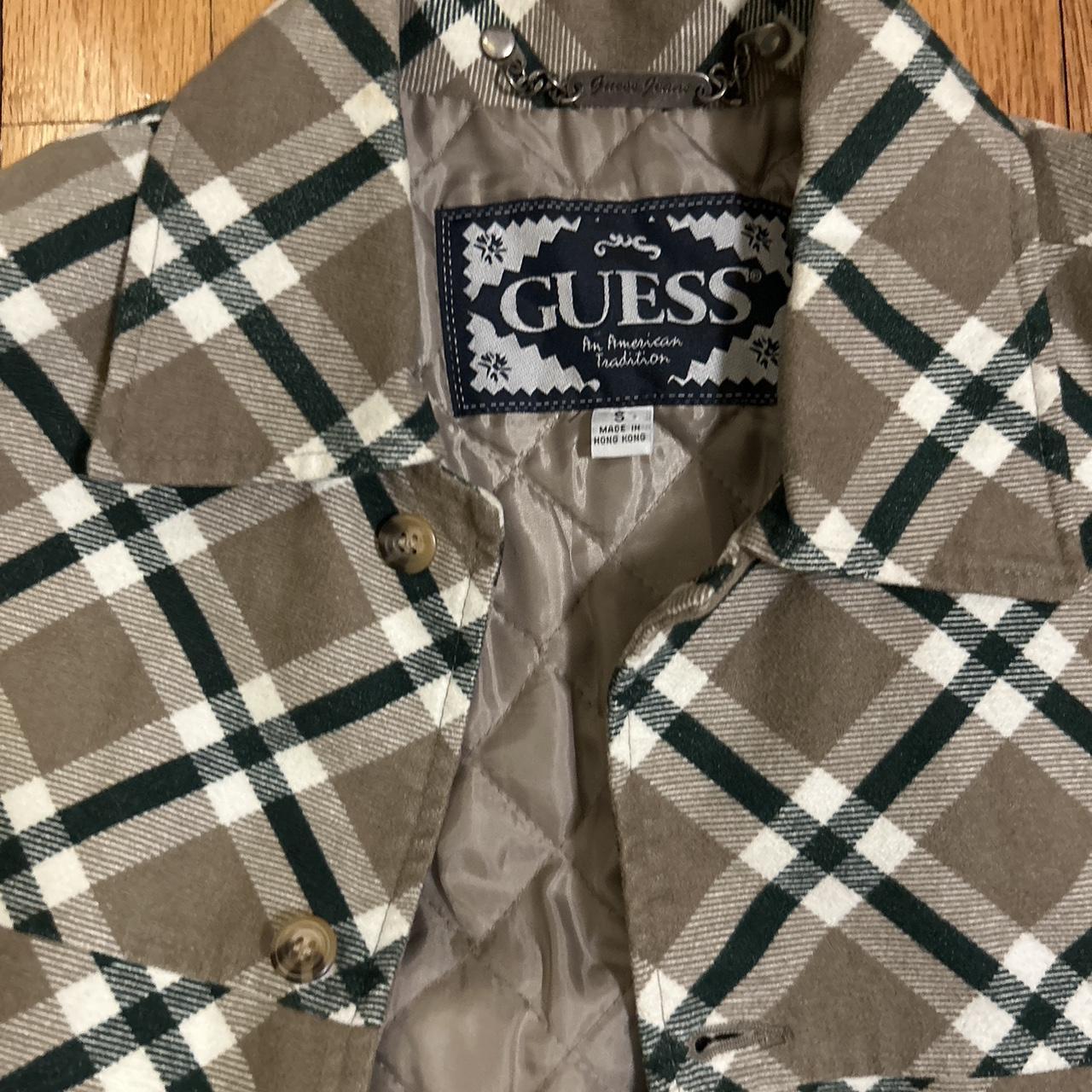 Vintage Guess Striped Jacket - S - Depop