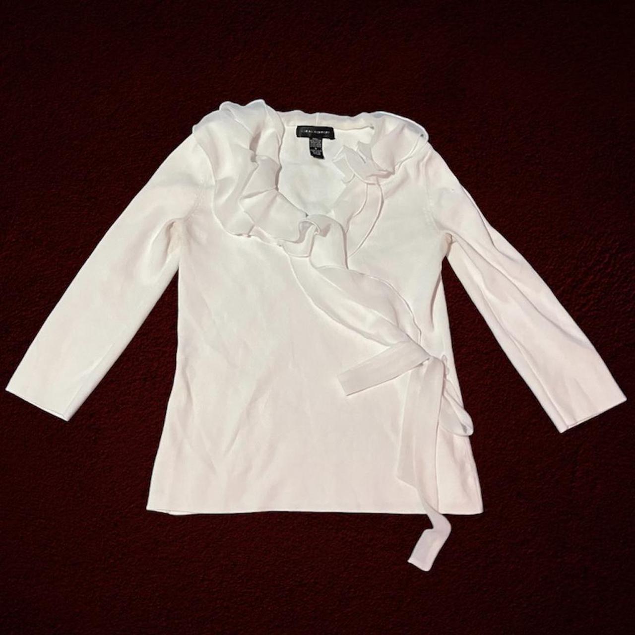 Cable And Gauge Womens White Shirt Depop