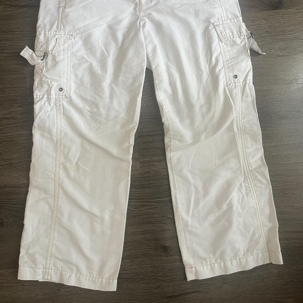Vintage white cargo capris. Brand is... - Depop