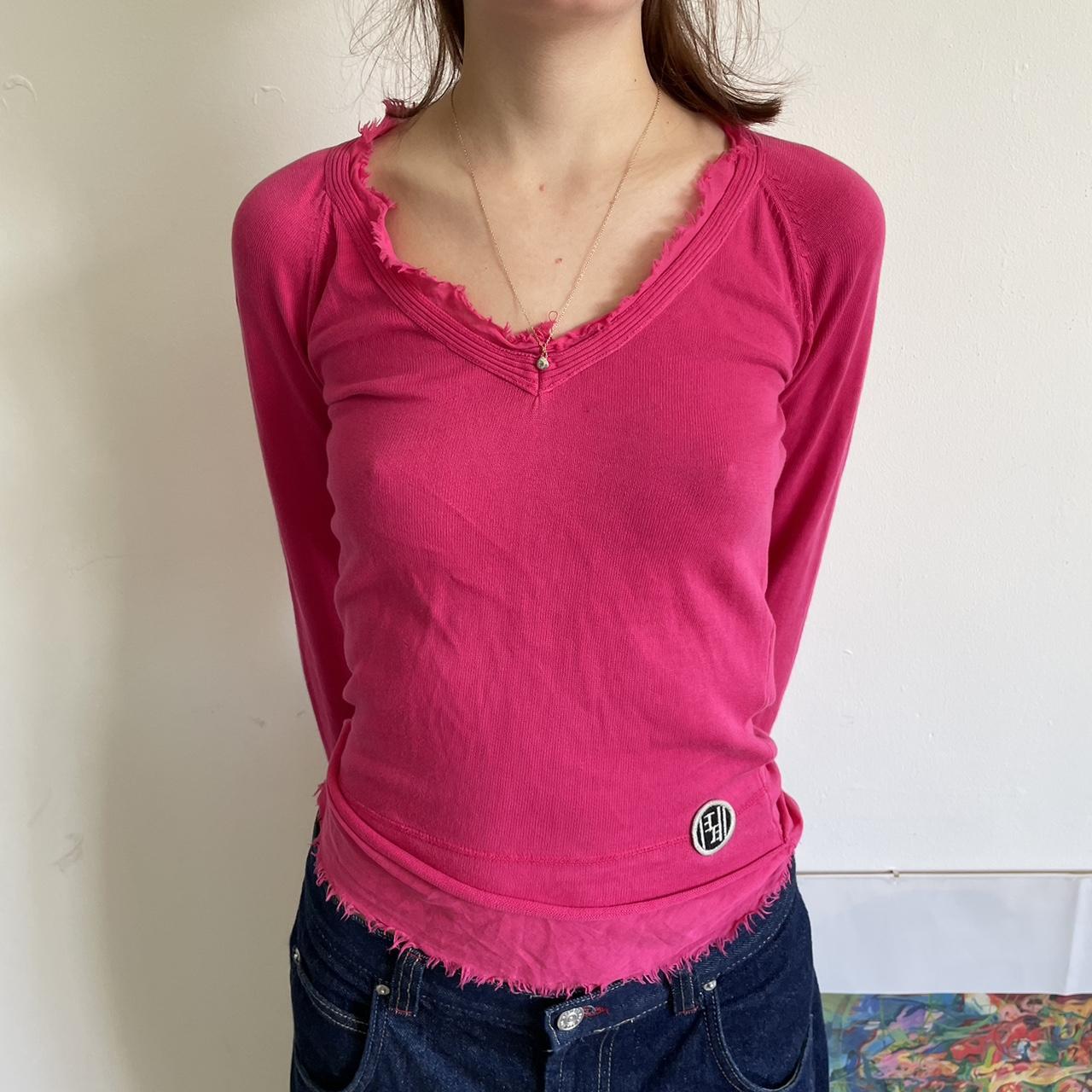pink diesel jumper supa cute! shown on a 6/8 - Depop