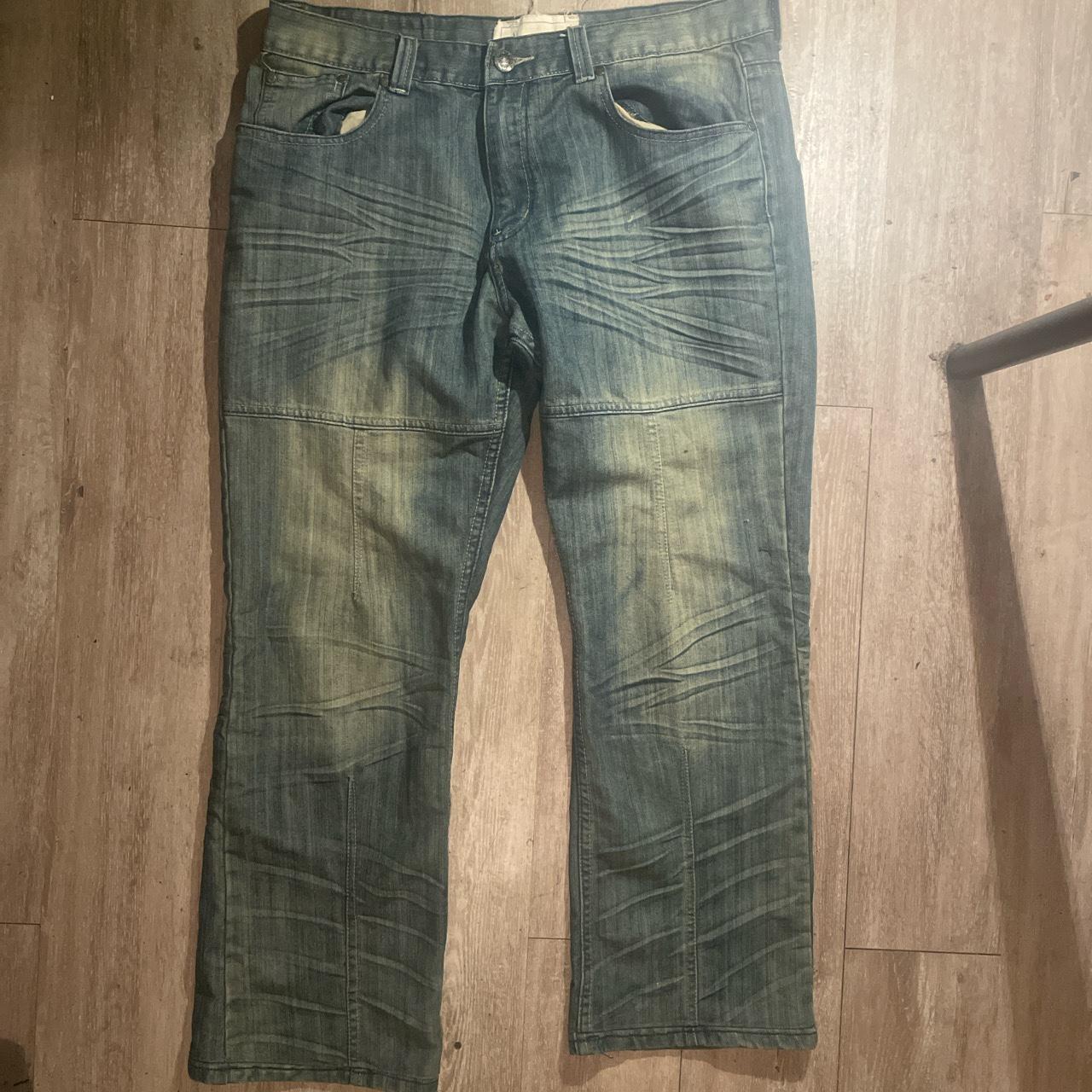 embroidered pants size 38 skater pantsgoth... - Depop