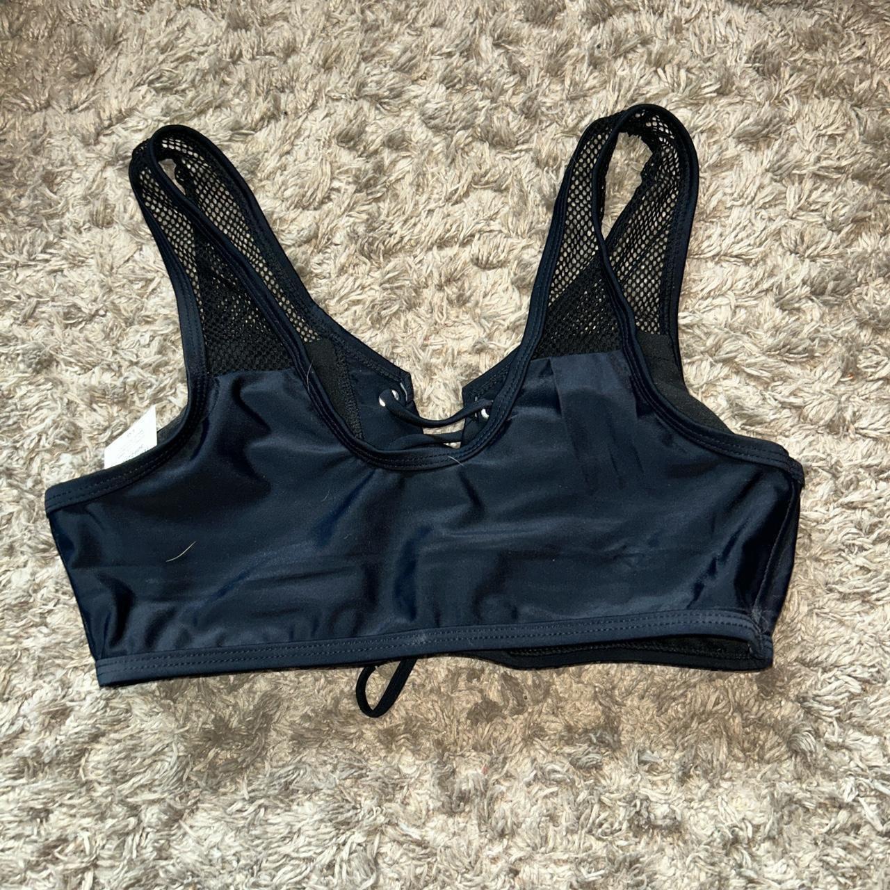 Features a fishnet panels on the straps and lace-up... | Depop