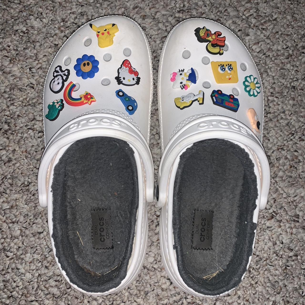 fluffy crocs very loved lmk with offers and bundles - Depop