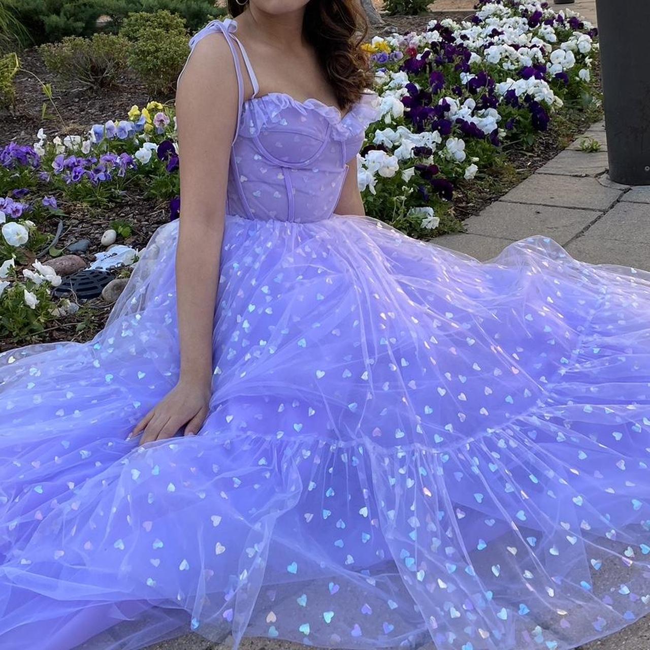 authentic teuta matoshi “lavender hearty dress,”... - Depop