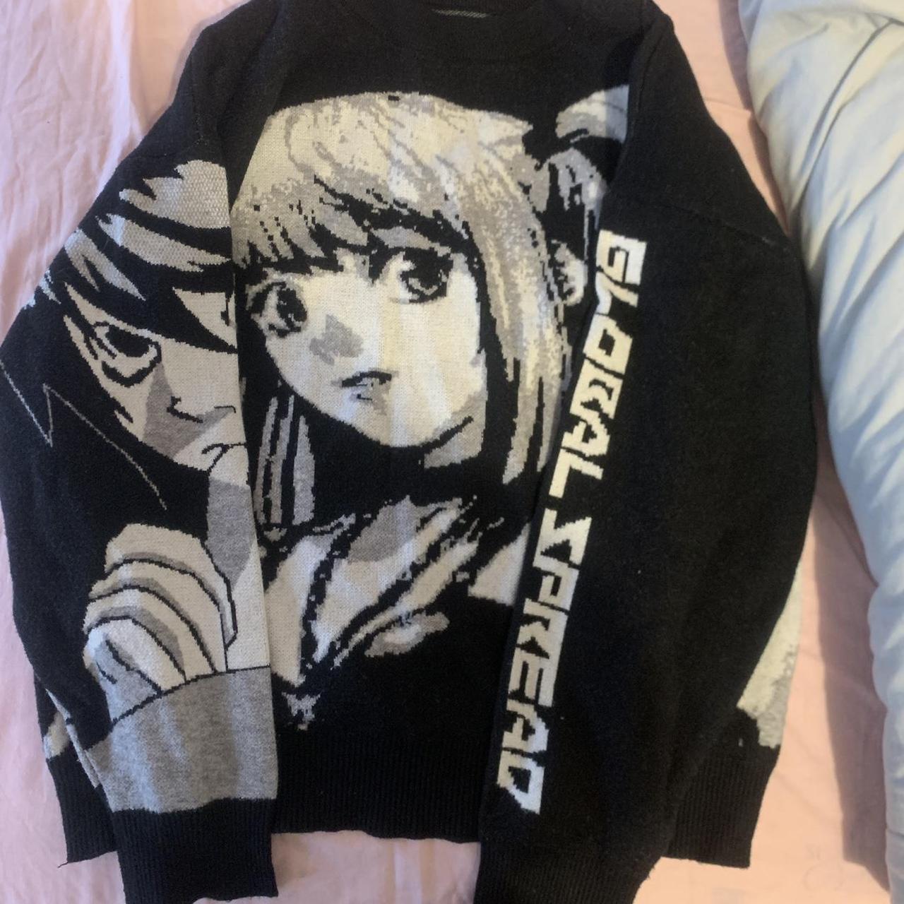 Women's Black and White Jumper | Depop