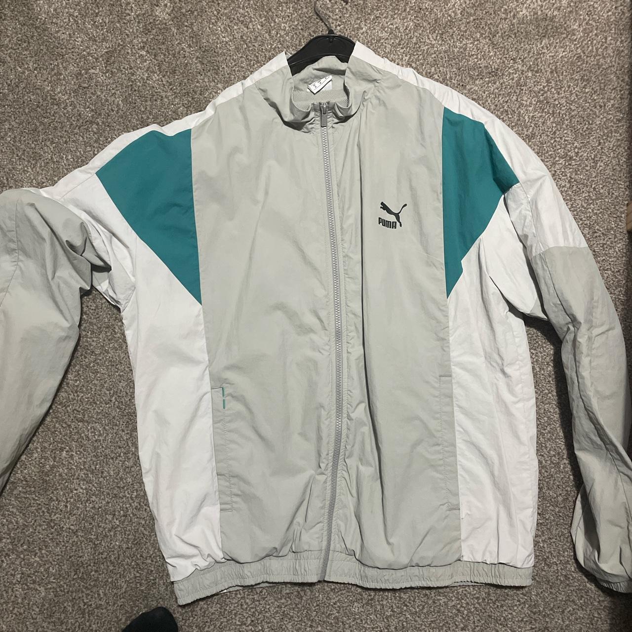 Puma vintage shell suit 8/10 condition Size... - Depop