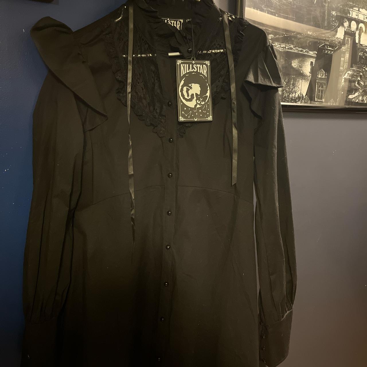 BNWT, Killstar brand "Wake the Dead Shirt Dress" in... - Depop