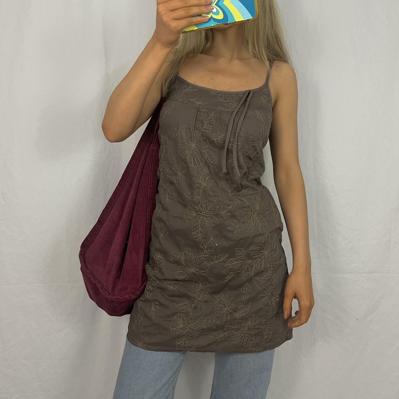 Vintage cache cache cami top 🔥 Vintage y2K brown... - Depop