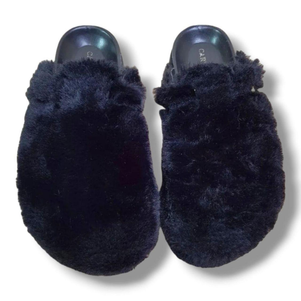 Carvela Berserk Faux Fur Mule Sliders Fluffy Luxury... - Depop