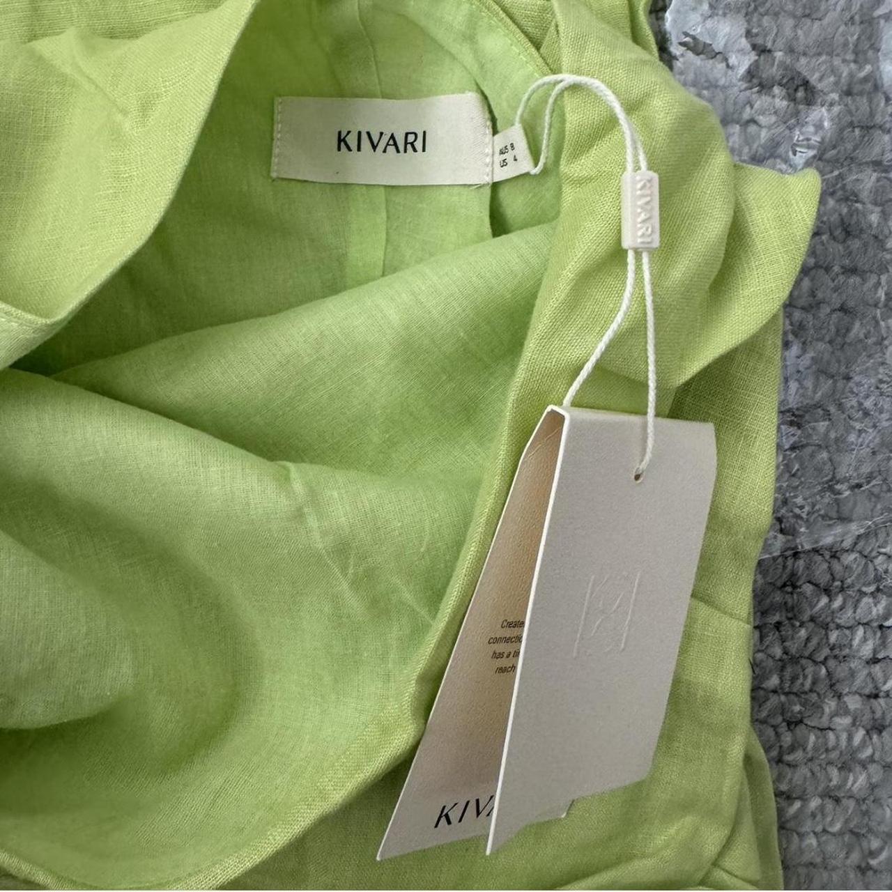 Kivari Addison Midi Dress - Green Size 8 - Worn Once - Depop