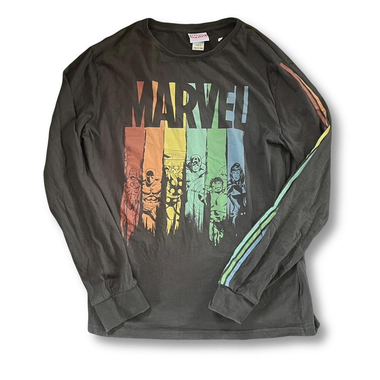 Long sleeve graphic multicolour Marvel shirt.... - Depop