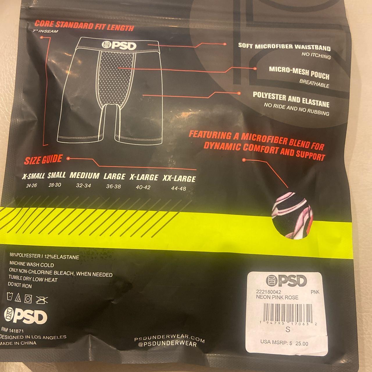 PSD Mens Core Standard Boxer Briefs Neon Pink Rose... - Depop