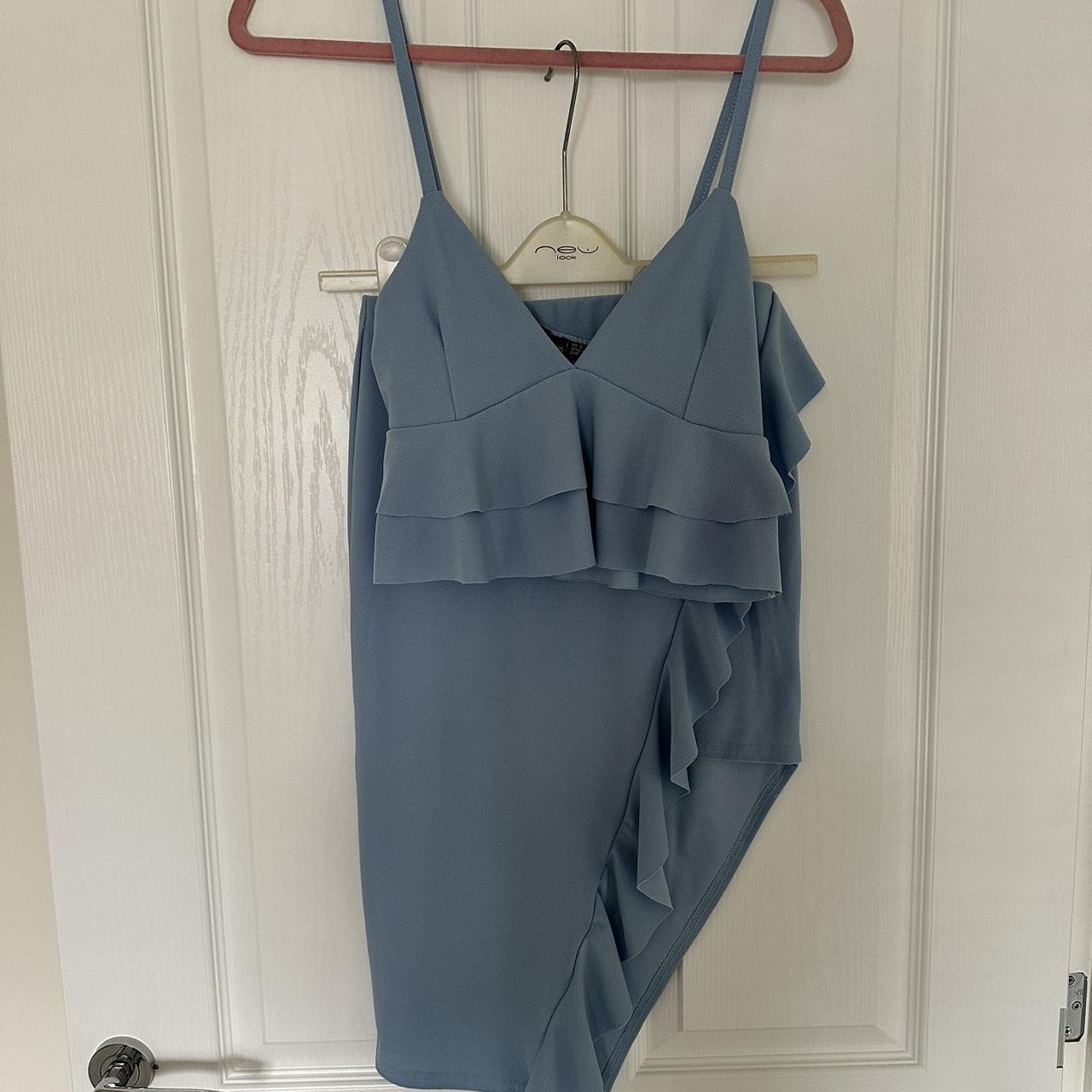Pretty little thing blue co-ord Size 8 Bralet and... - Depop