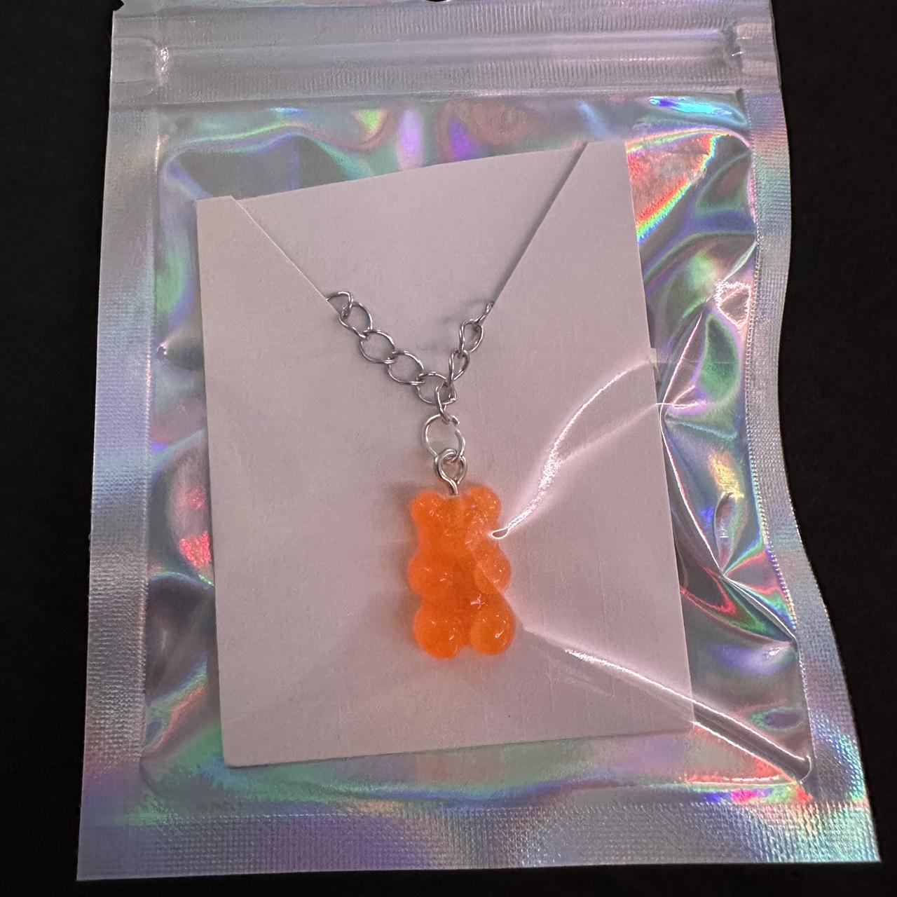 Orange Gummy Bear Necklace A Delightful And Depop