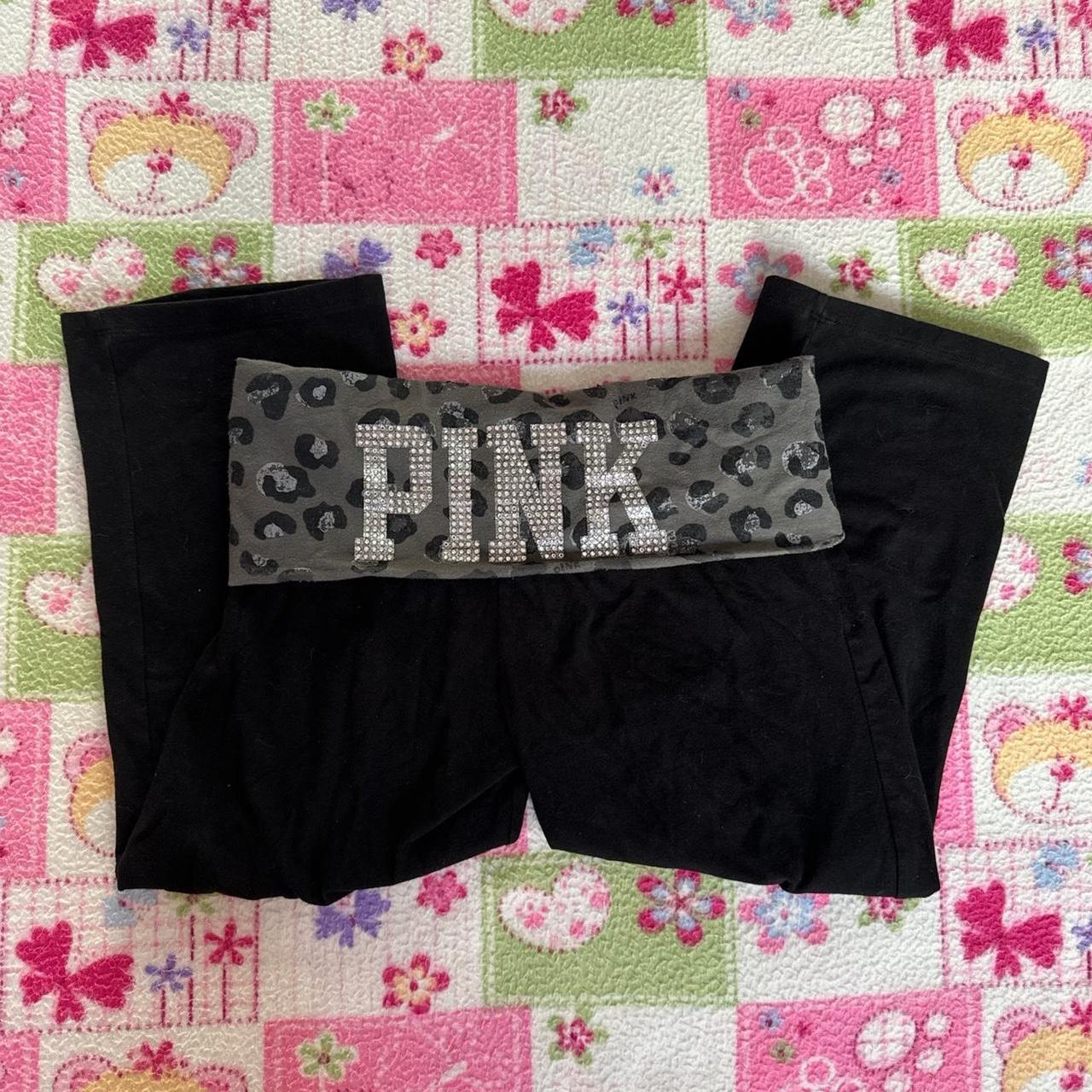 Pink Victoria Secret Cheetah Print Bedazzled Fold Depop