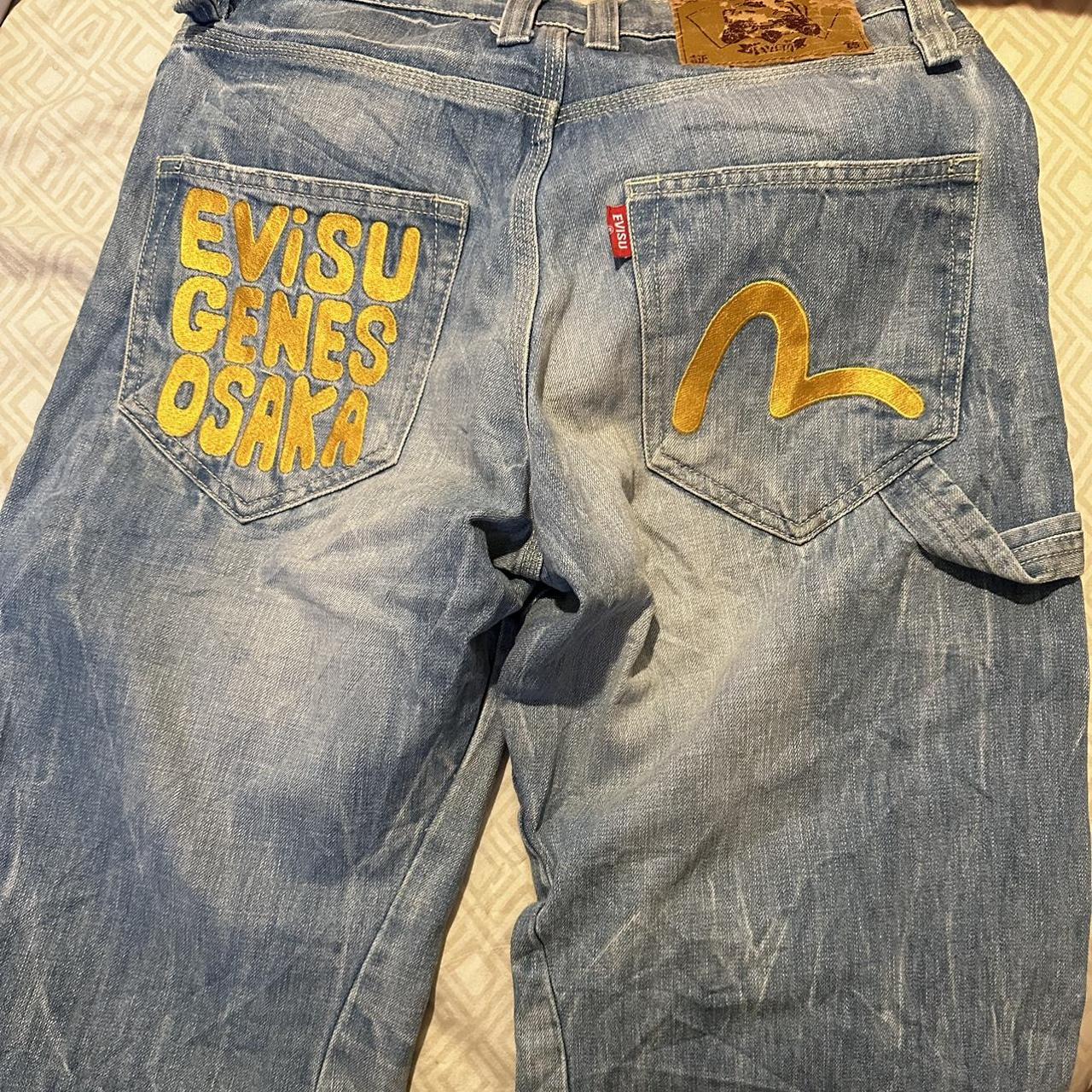 Evisu Jorts | Washed Denim | Authentic Jean Shorts |... - Depop