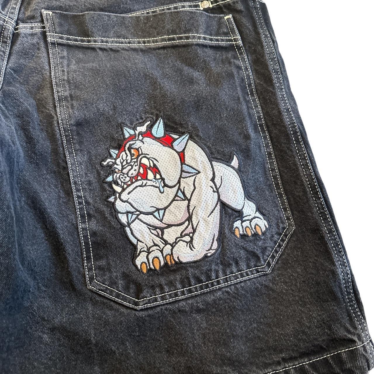 Jnco jeans Jnco jeans Bulldog embroidery... - Depop