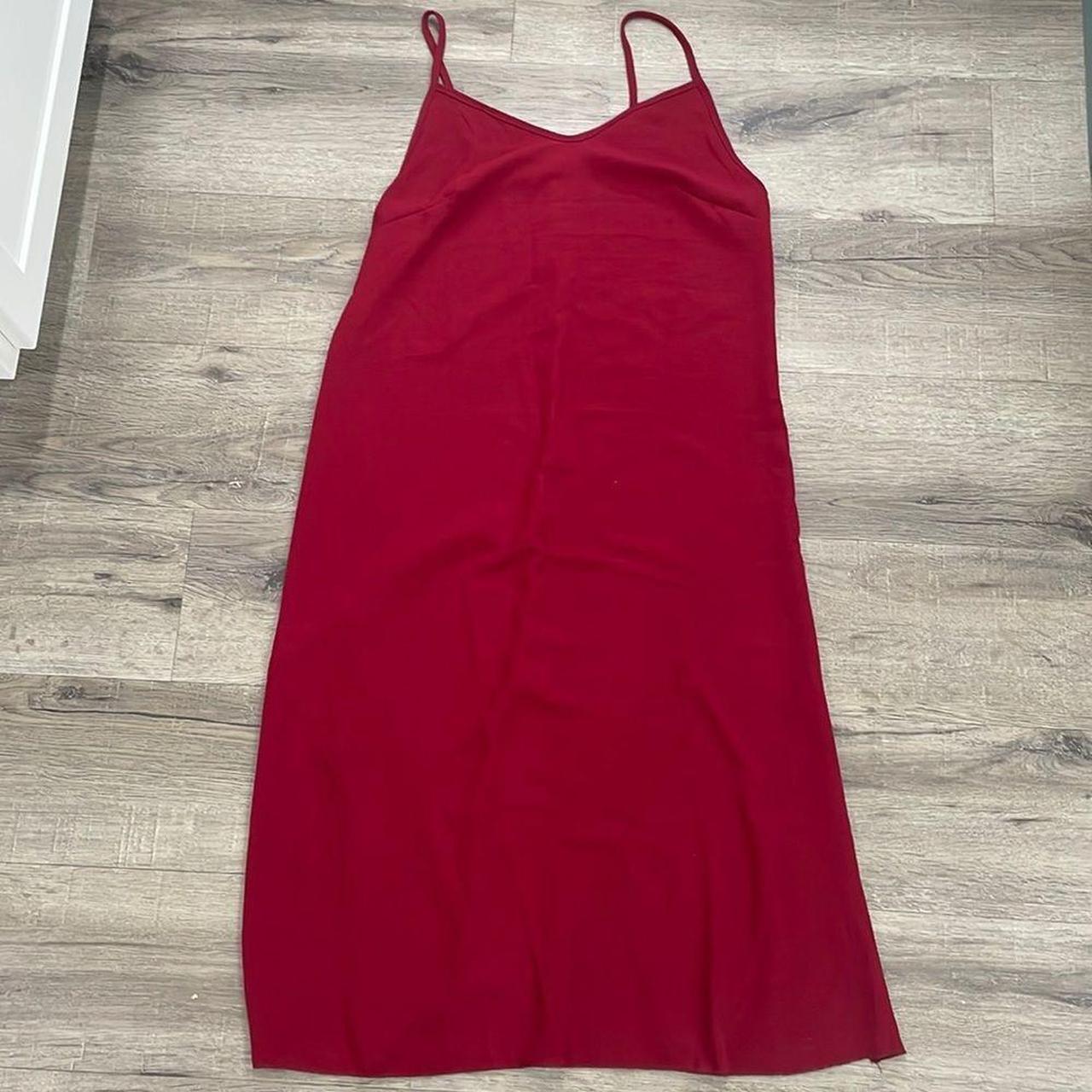 See You Monday Midi Dress EUC Dark Red Size Large... - Depop