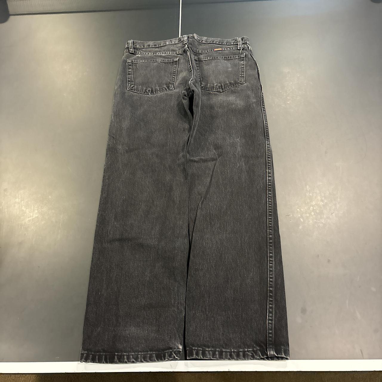 Black denim rustler pants Size 32x30 27 Inseem Leg... - Depop