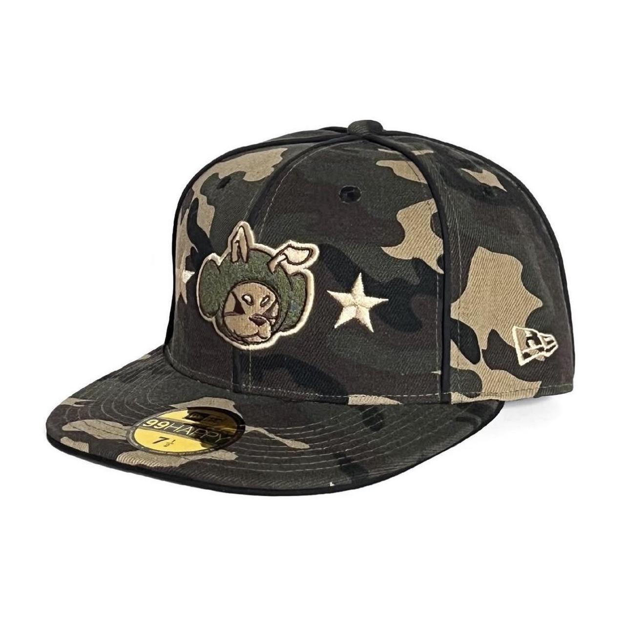 happy99 camo hat no longer sold in the size 7 3/8... - Depop