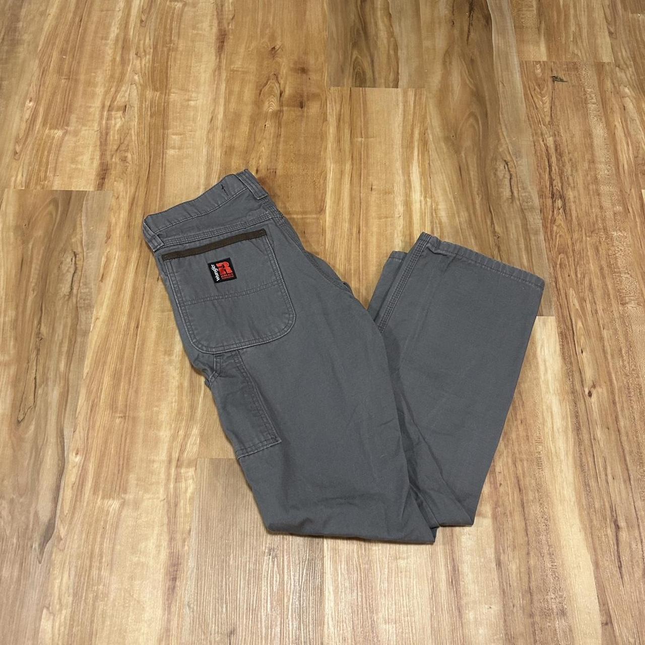 Vintage Wrangler Riggs Grey Cargos... - Depop