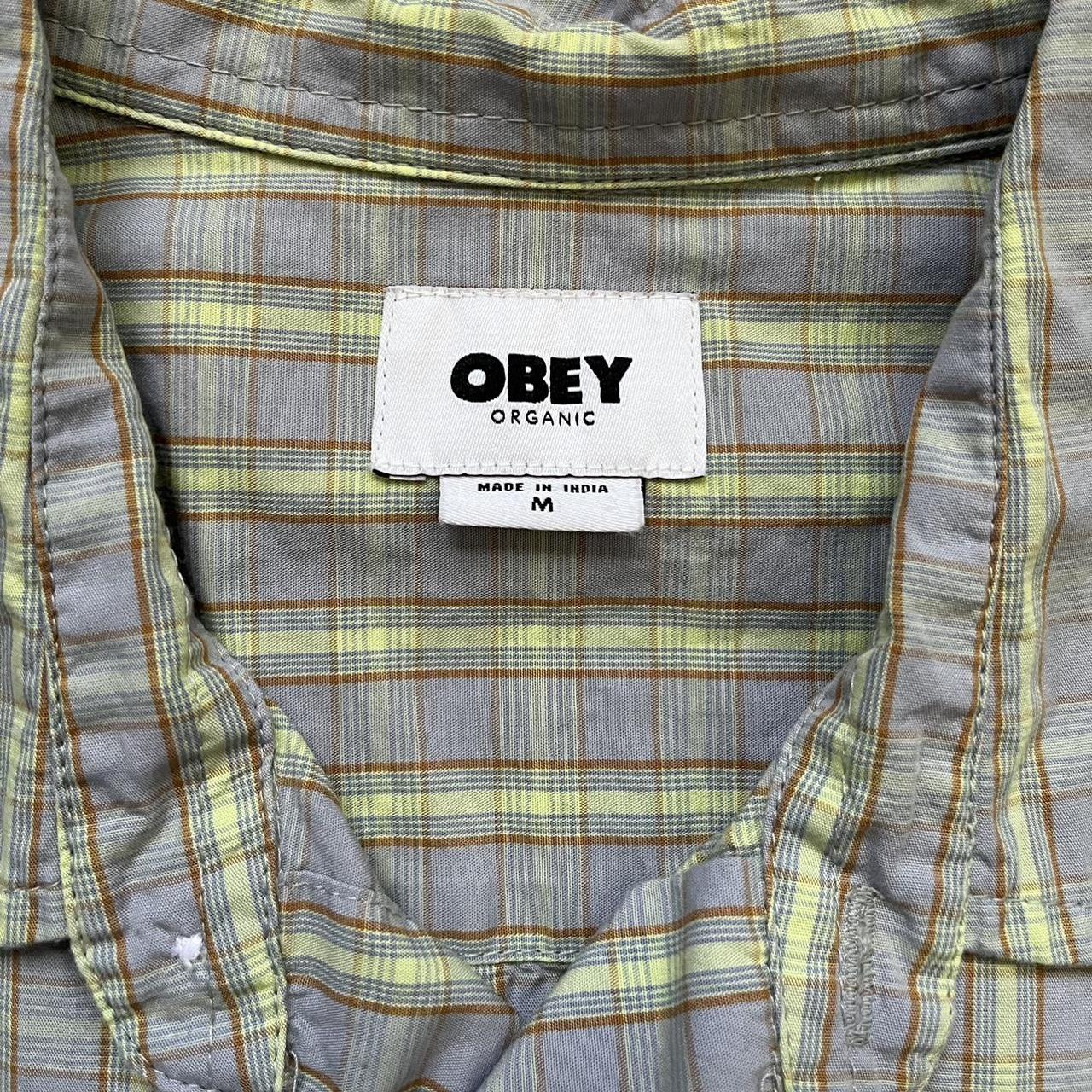 OBEY Gavin Woven Shirt Size: M Condition: 10/10 DM... - Depop
