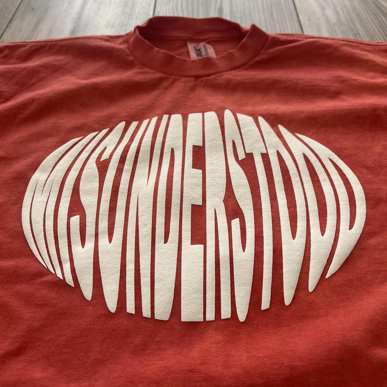 Vintage MISUNDERSTOOD tshirt Vintage light red Puff... - Depop