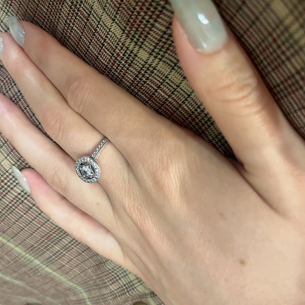 Vintage pandora style ring size 7 - Depop