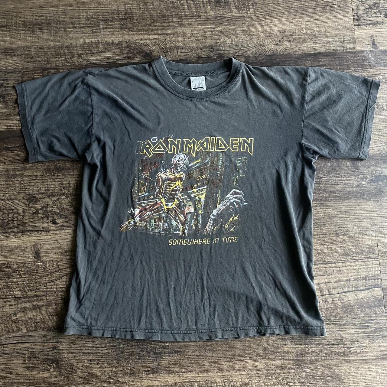 vintage late 80s iron maiden somewhere in time tour... - Depop