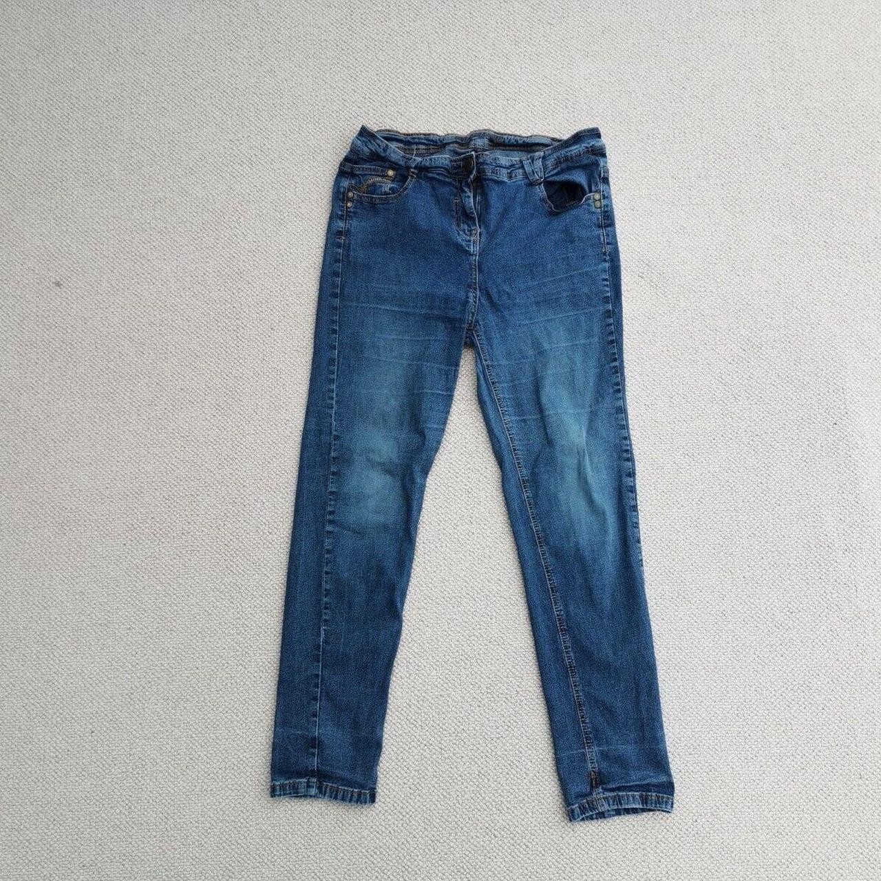 Tu Jeans Trousers Womens Size W32 L28 Blue Stretch... - Depop