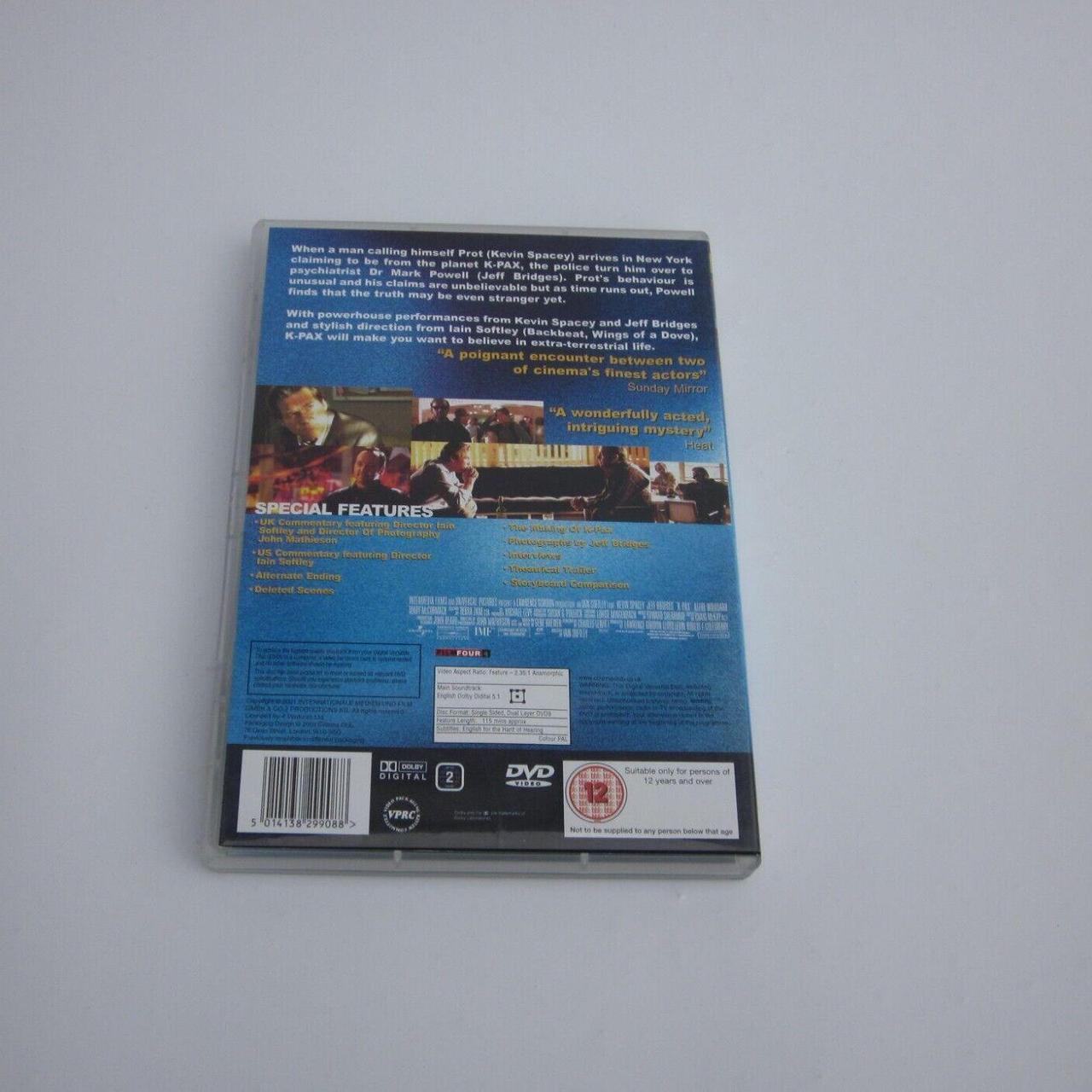 K-Pax DVD (2001) Kevin Spacey, Celia Weston, David... | Depop