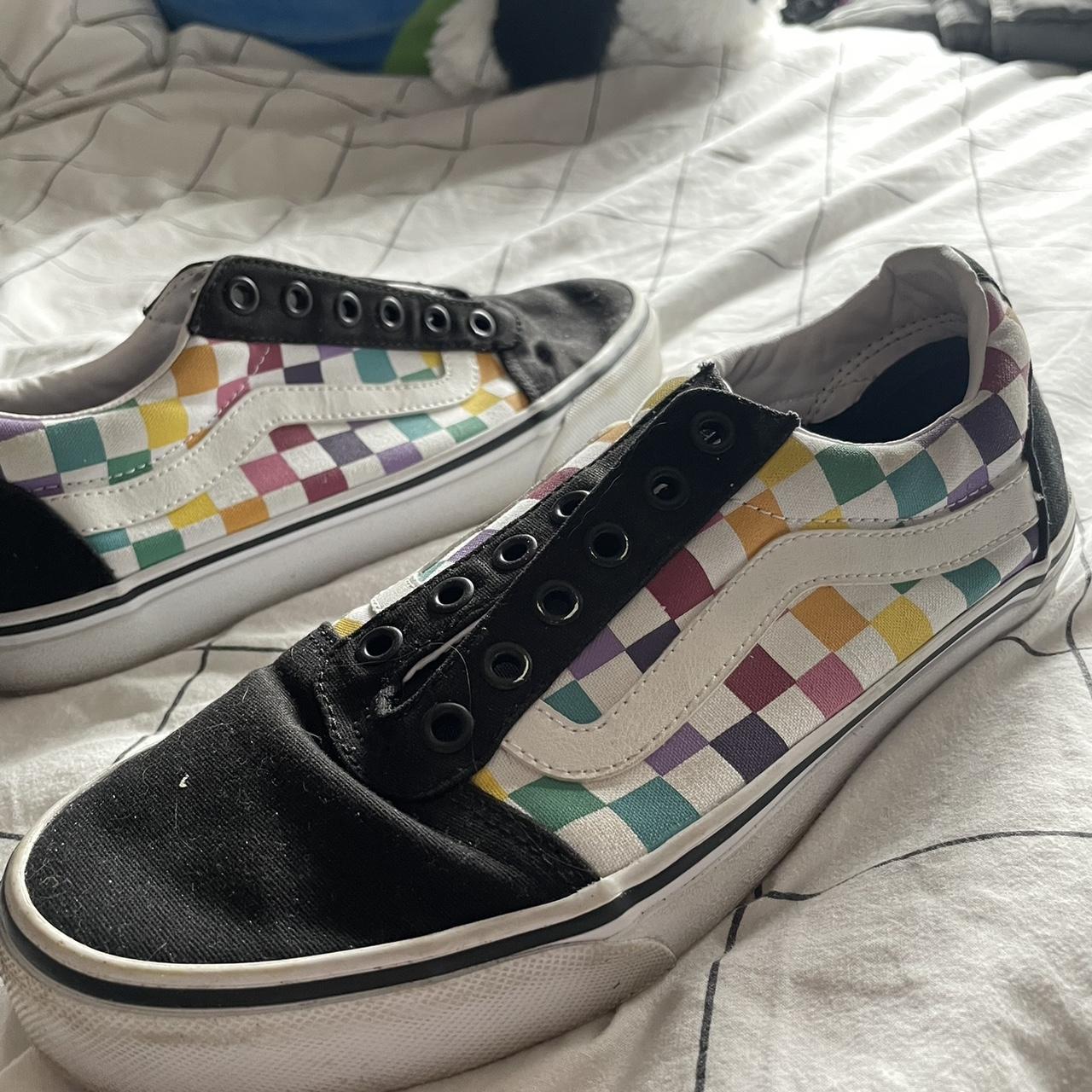 Vans Multi-colored Old Skool - size 8 woman’s -... | Depop