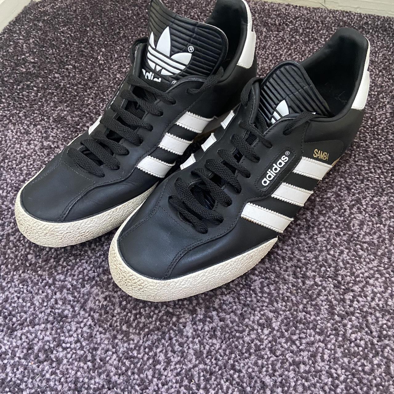 Retro Adidas Sambas Size 10 Good condition minimum... - Depop