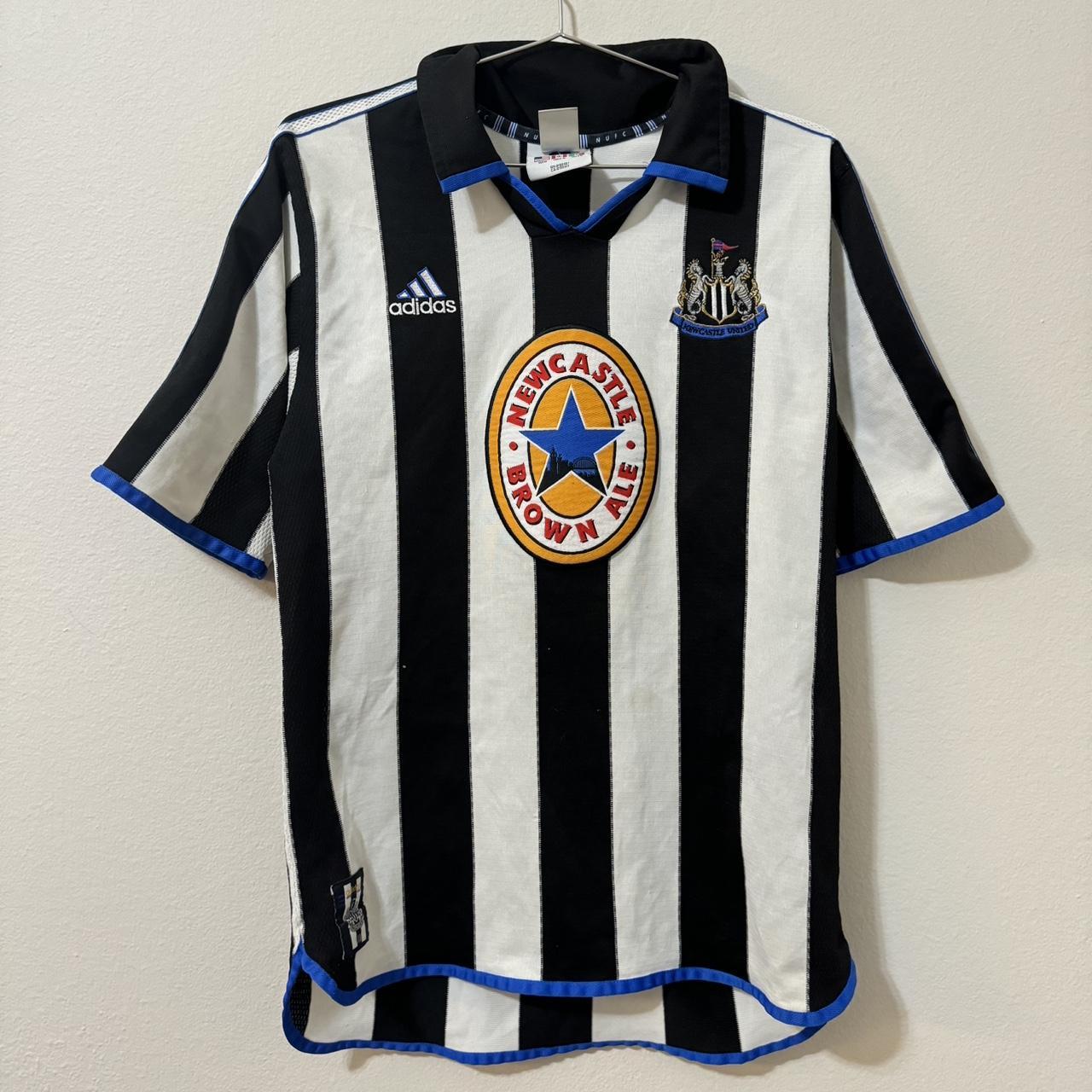 Vintage 90s adidas new castle soccer jersey medium - Depop