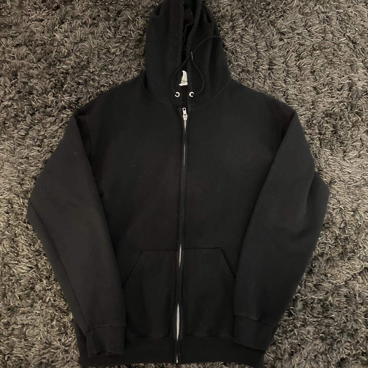Black Jerzees Zip Up Size: M May fit a little... - Depop