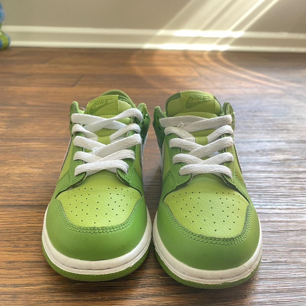 Chlorophyll Green Dunks. Size 1.5Y - Depop