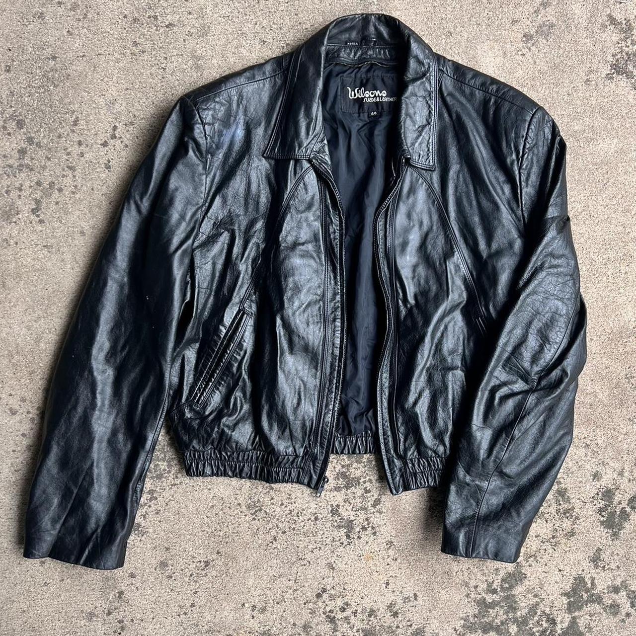 Wilson’s Leather Men's Black Jacket | Depop