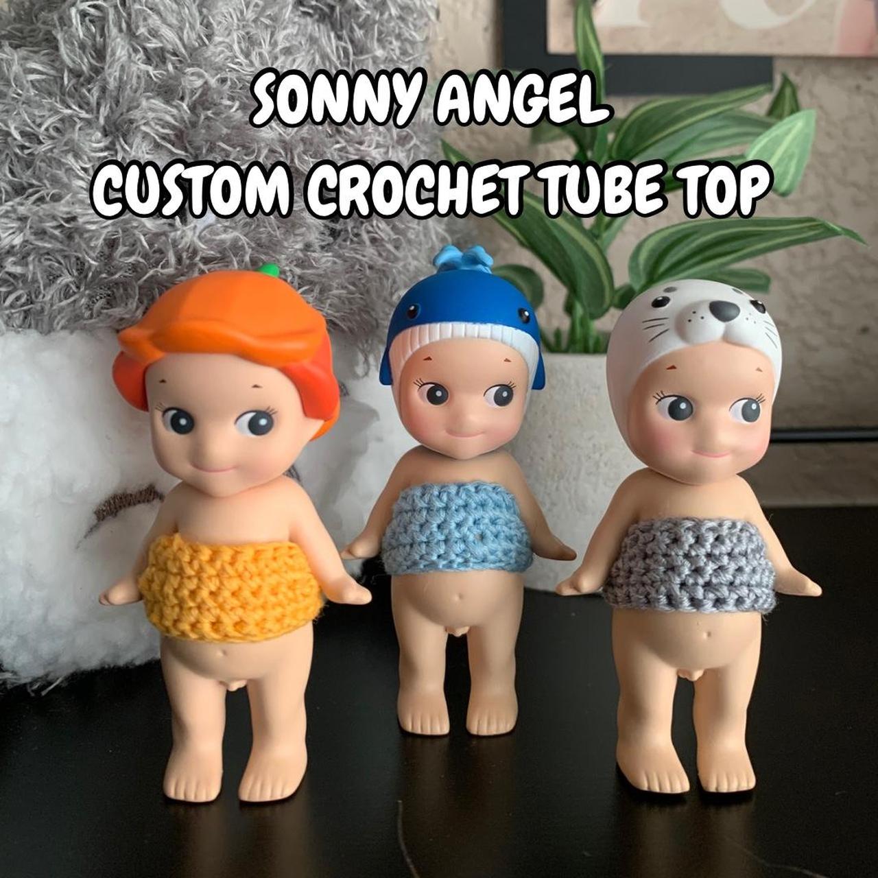 sonny angel custom crochet tube top!! **i am not... - Depop