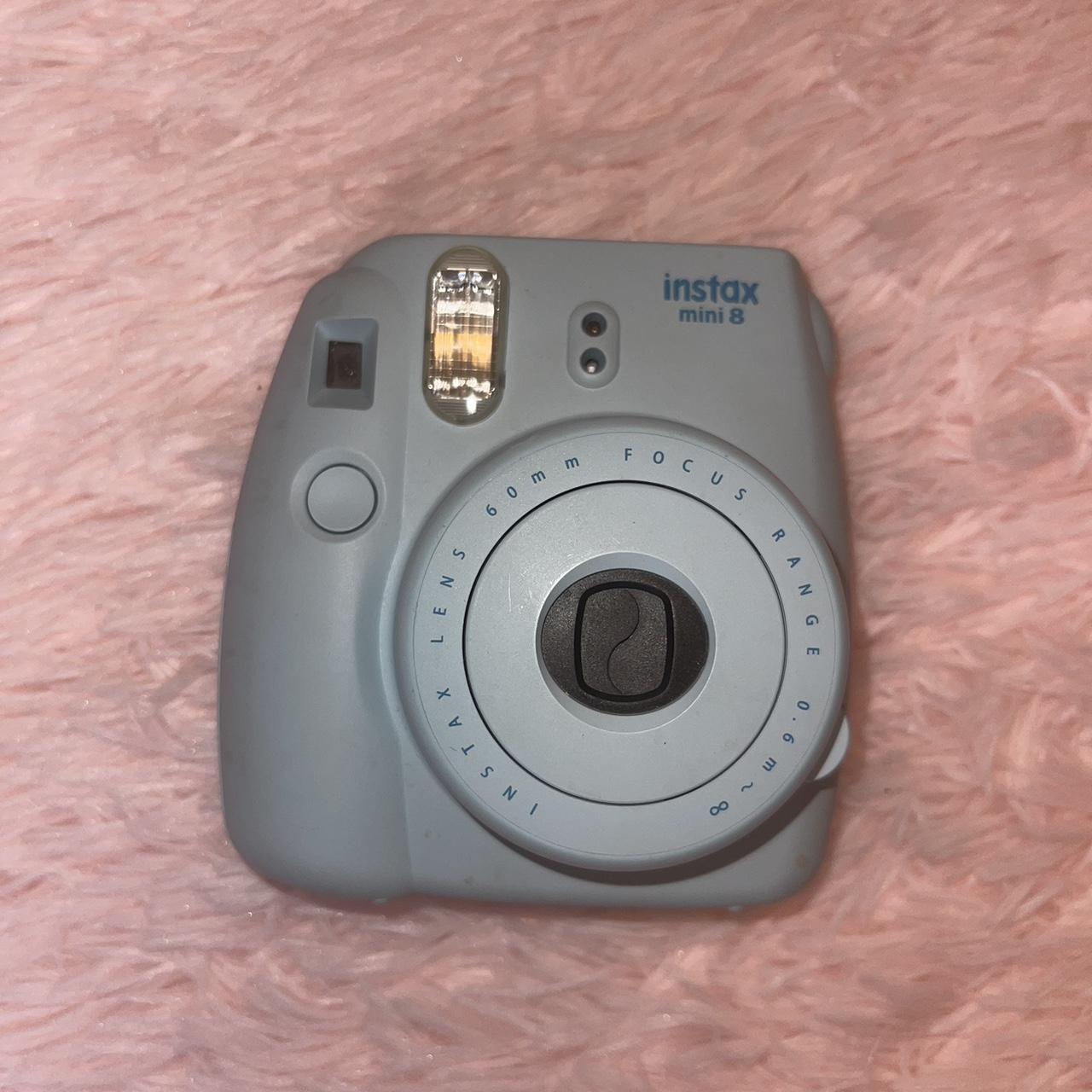 Instax 8 mini fujifilm light blue polaroid... - Depop