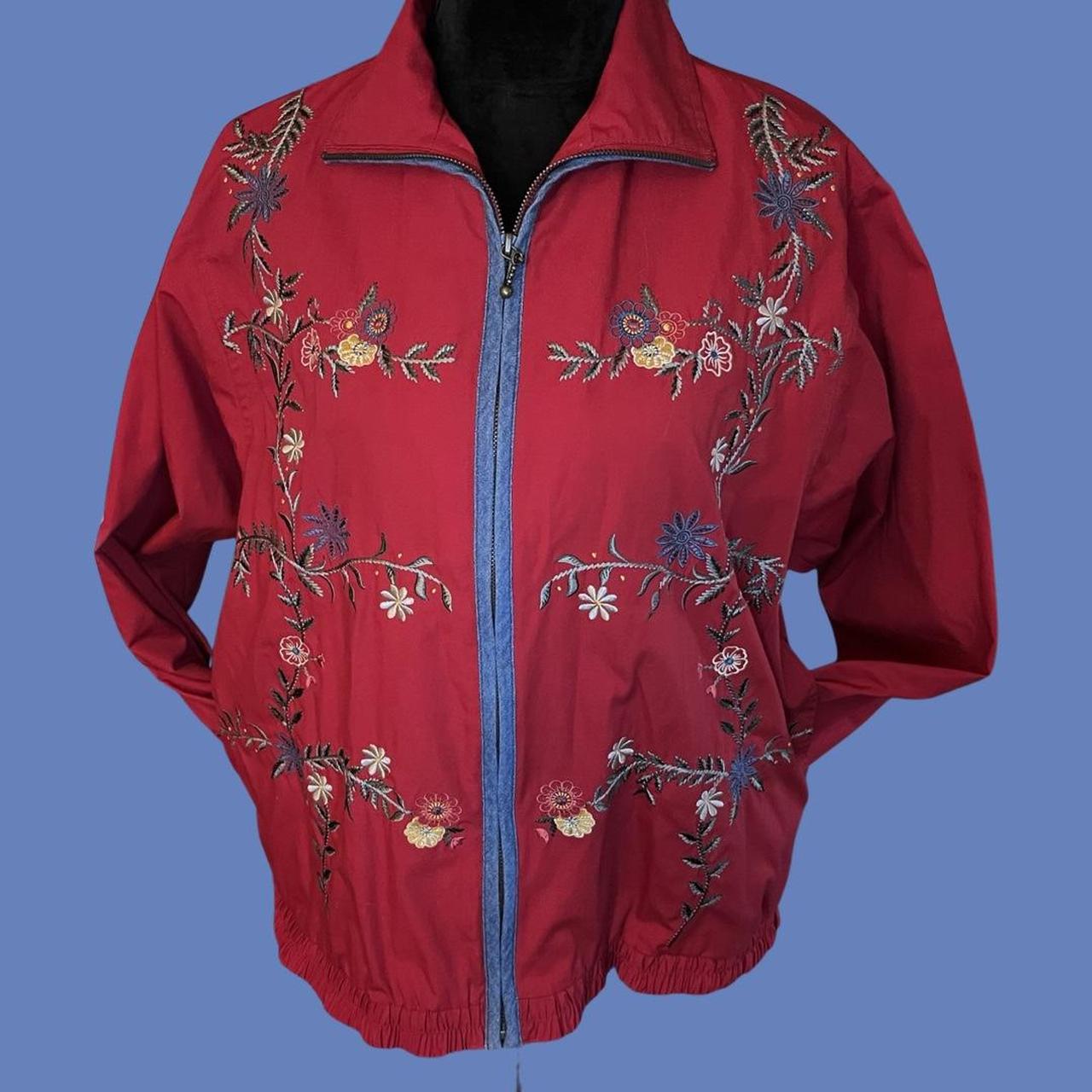 Vintage Koret city blues lightweight jacket with... - Depop