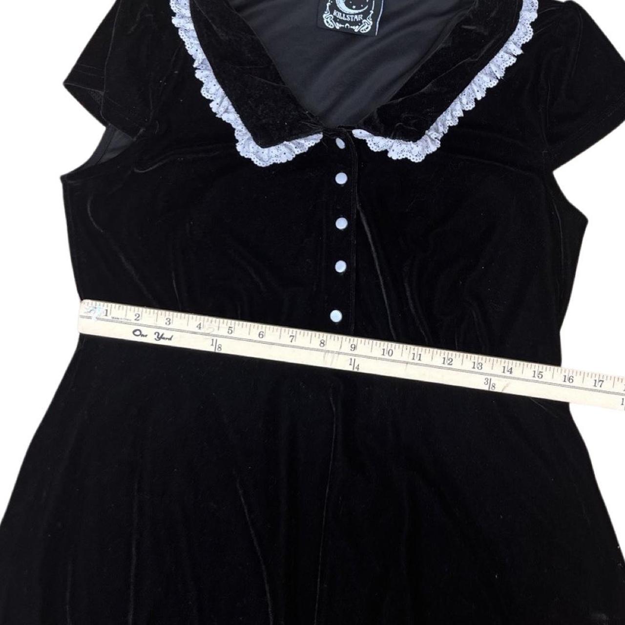 Vintage 90’s/y2k Killstar Dress Black with white... - Depop