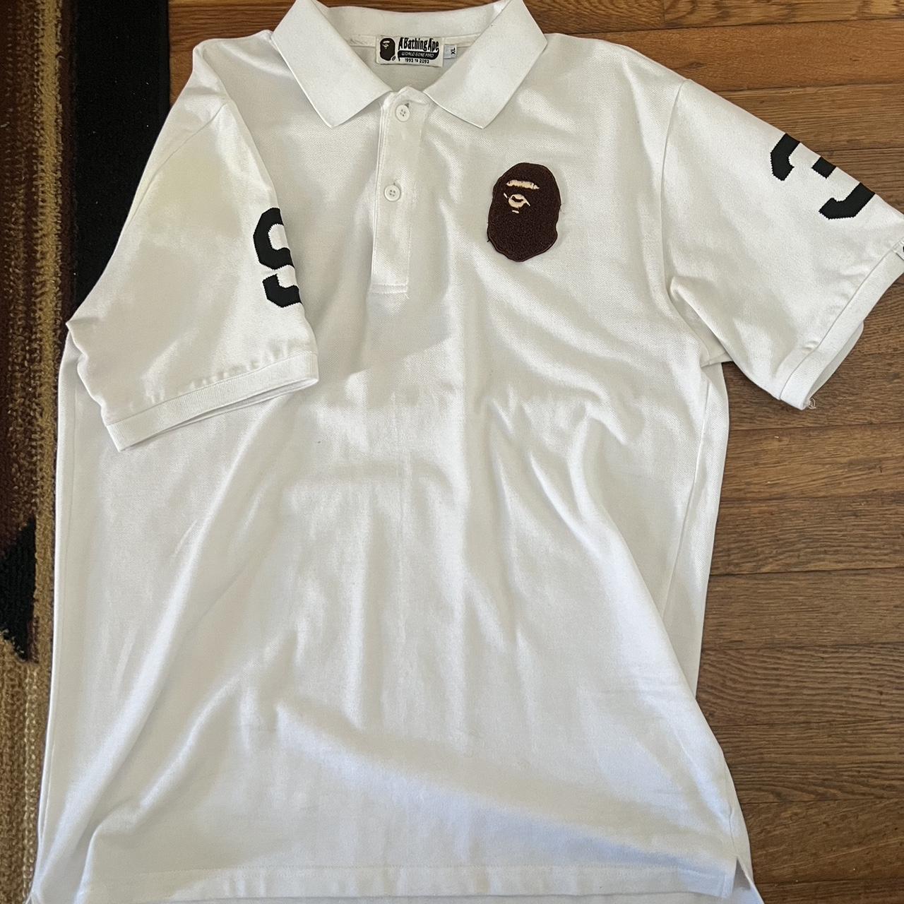 100% authentic BAPE polo | tagged as XL but fits... - Depop