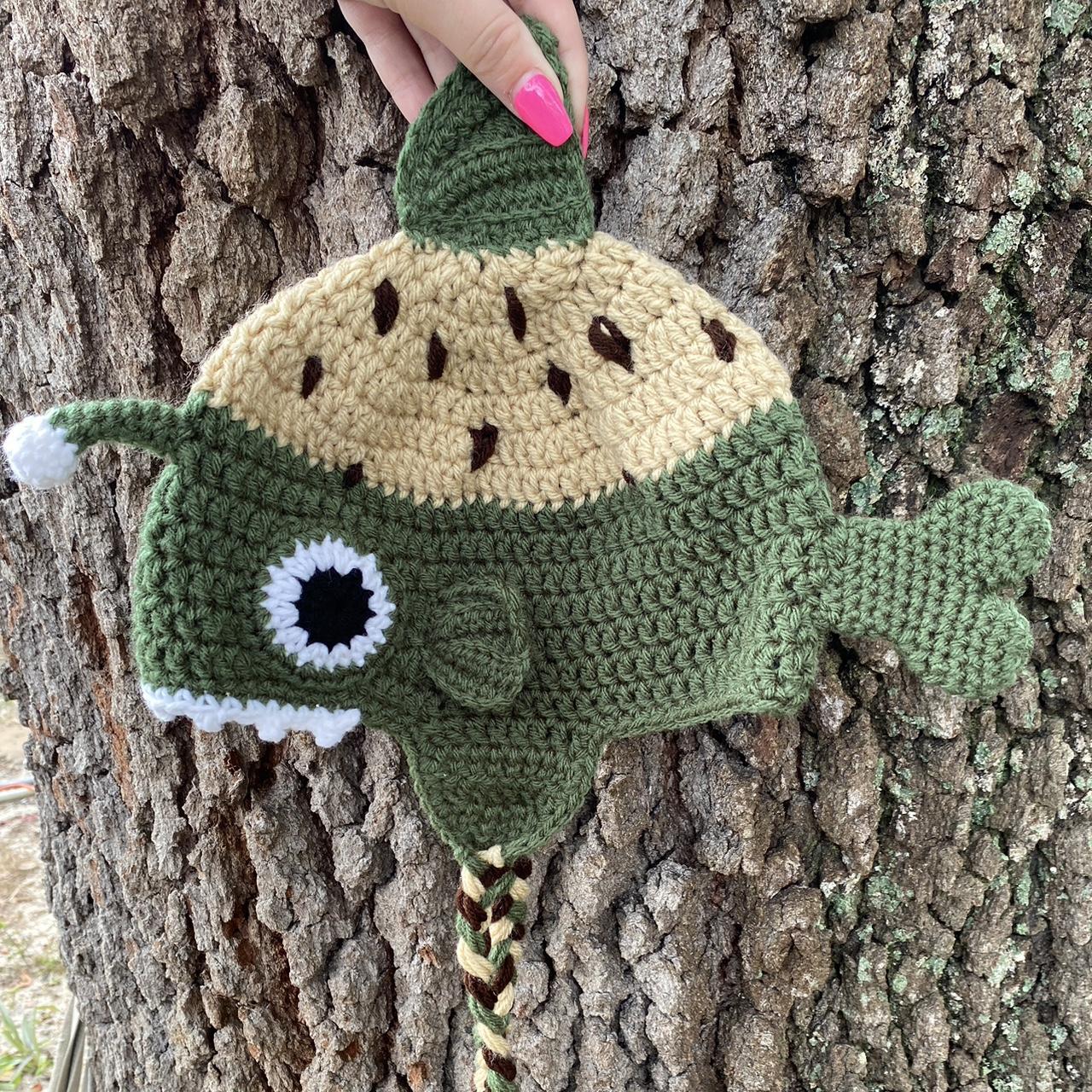 Crochet Adult Sized Green Angler Fish Hat! This hat... | Depop