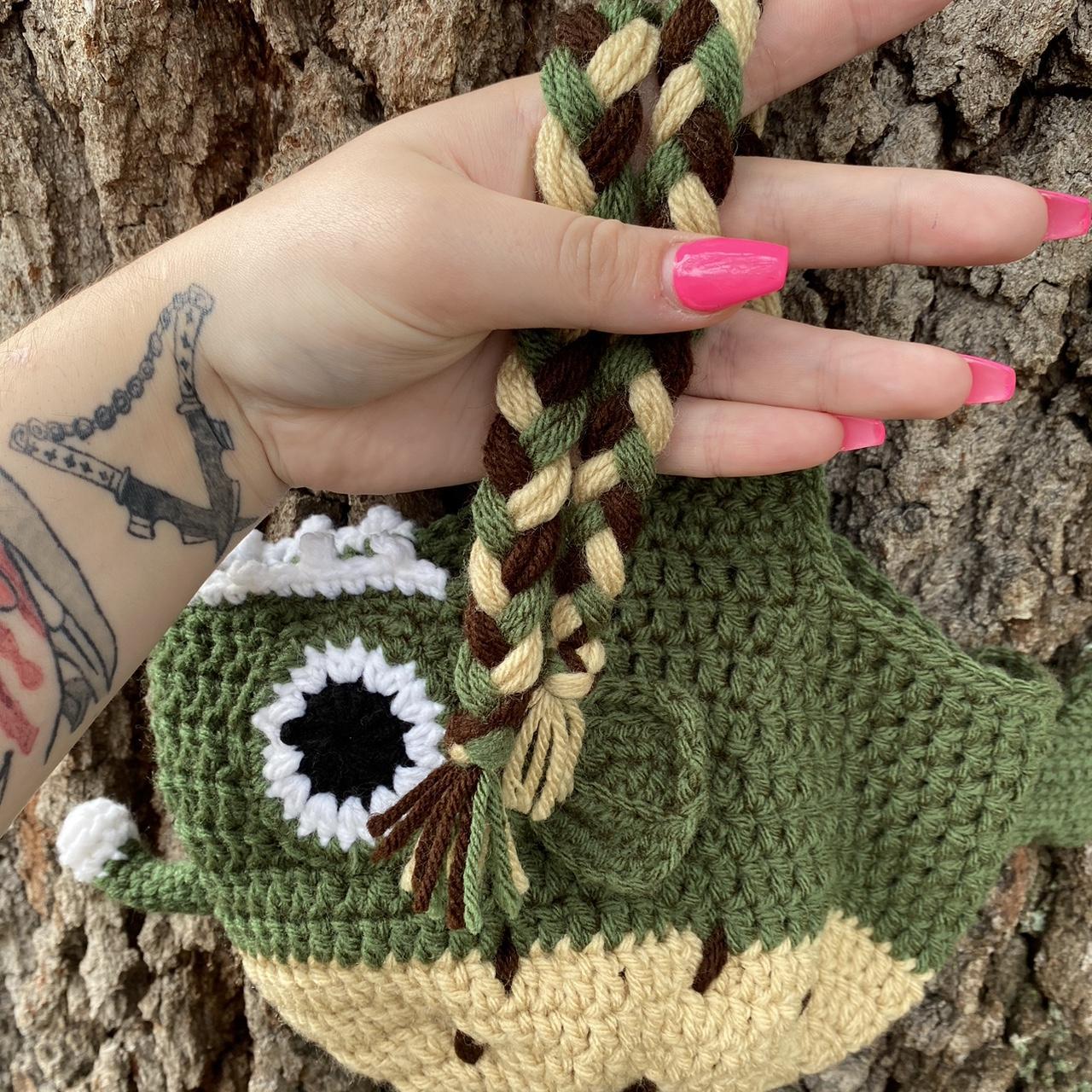 Crochet Adult Sized Green Angler Fish Hat! This hat... | Depop