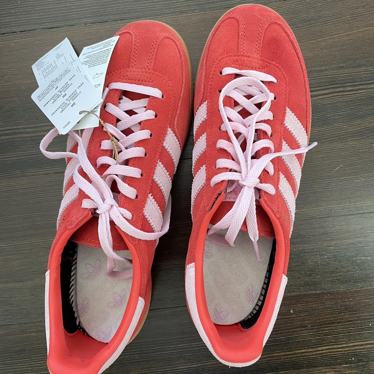 Adidas Handball Spezial Bright Red, Clear Pink &... - Depop