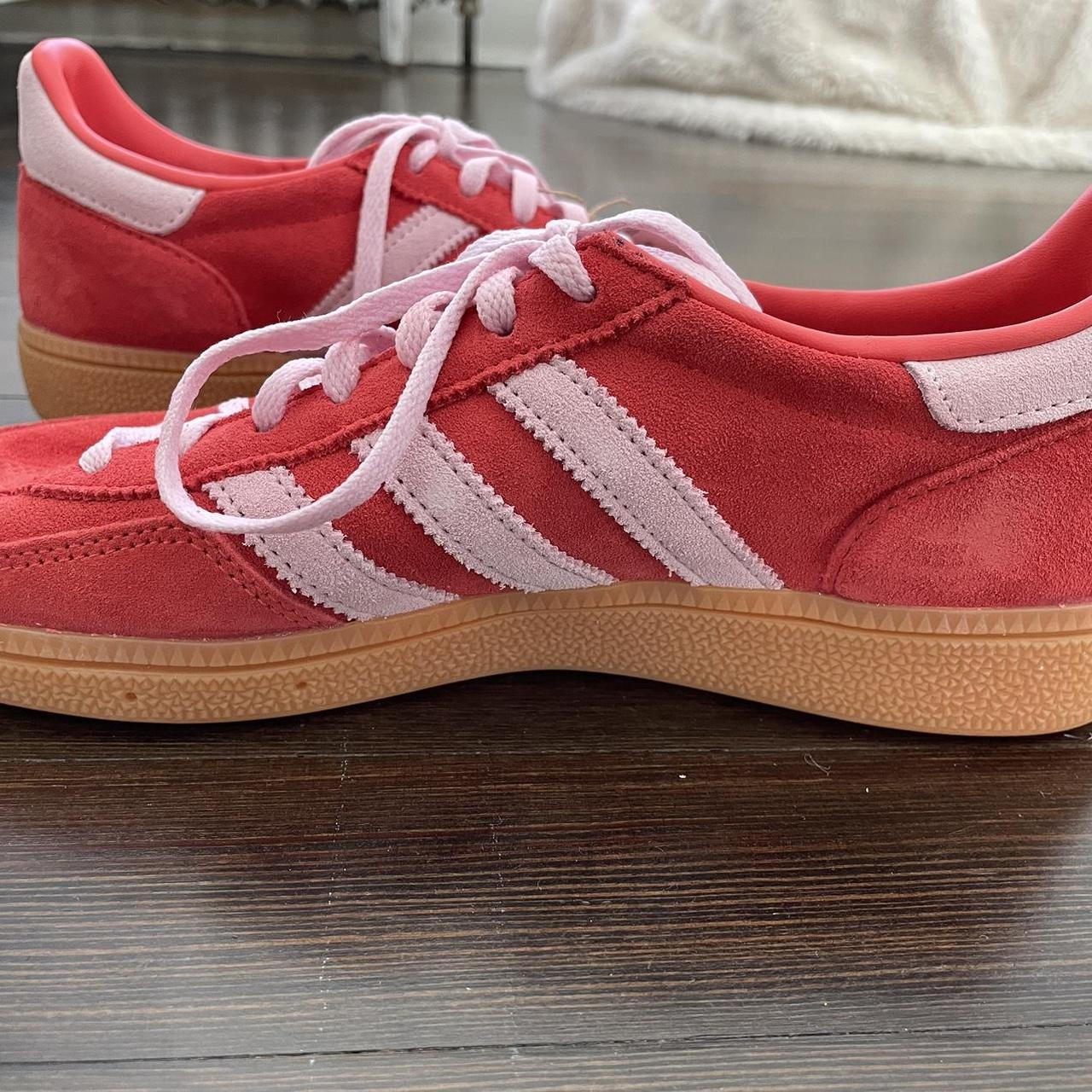 Adidas Handball Spezial Bright Red, Clear Pink &... - Depop