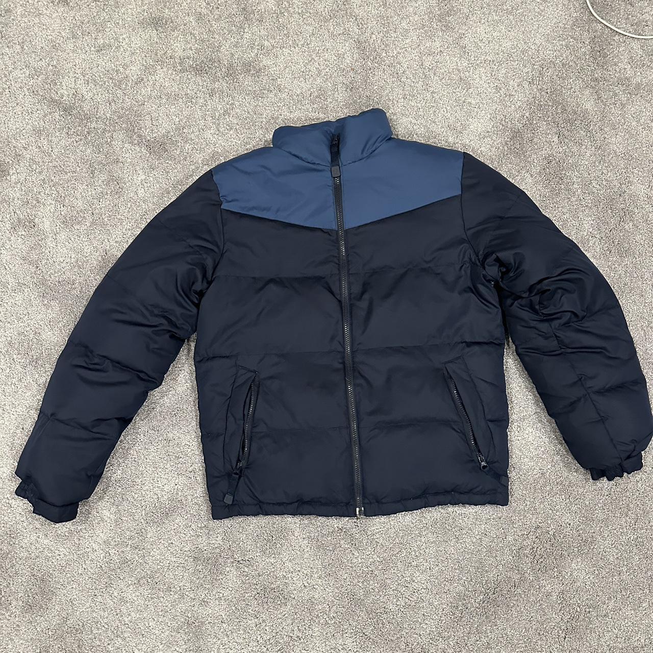 blue mossimo puffer jacket size small... - Depop