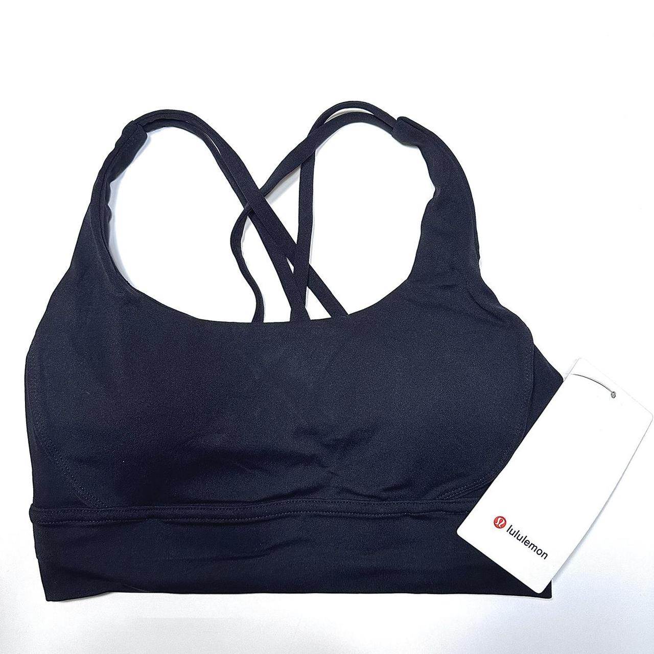 NWT Lululemon Racerback Sports Bra Size 6 Black - Depop