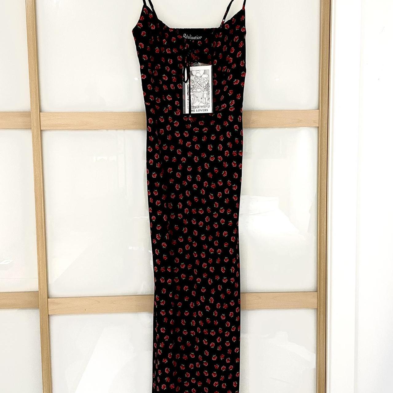 Réalisation Par Alba Dress. Black with red... - Depop
